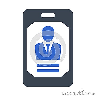 Employee Identification Icon Cartoon Vector | CartoonDealer.com #239873505