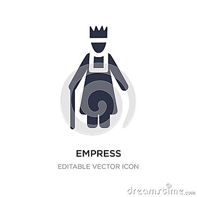 Empress Icon On White Background. Simple Element Illustration From ...
