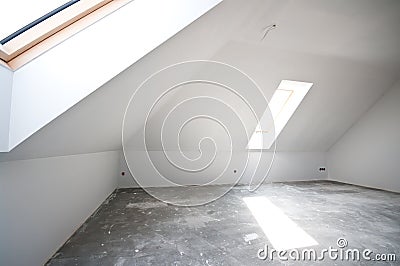 Empty Attic Or Loft Room Royalty Free Stock Photo - Image: 27789735