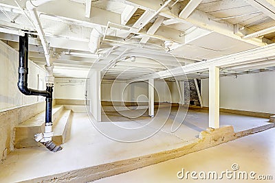 Empty Basement In American House Stock Photo | CartoonDealer.com #44286816