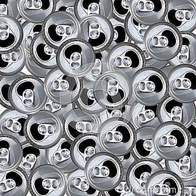 Empty Flip Top Aluminum Cans Pattern. Stock Photo - Image: 60086318