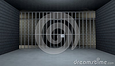 Empty Jail Cell Looking Out Royalty Free Stock Photography - Image ...
