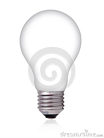 Empty Light Bulb On White Background Royalty Free Stock Photo - Image ...
