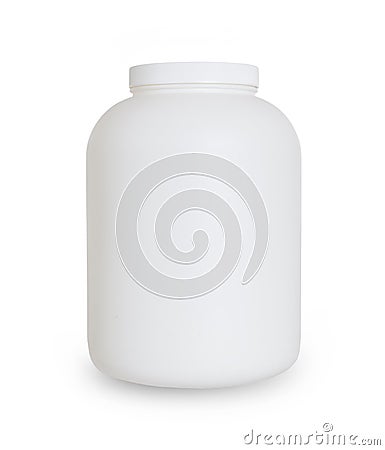 Empty Protein Powder Container Stock Photo - Image: 52278869