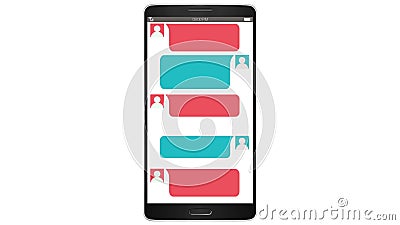 Empty Speech Bubble in Messenger, Text Message. Talk To Messenger 1 ...