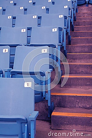 Empty Stadium Seats Stock Images - Image: 535594