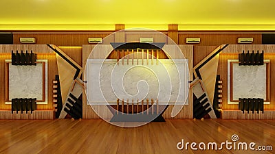 Empty Stage Auditorium, 3d Animation Stock Video - Video of design ...