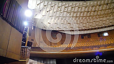 Empty Theater Hall in the Opera House. Interior of the Opera House ...