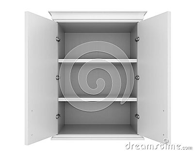 Empty White Cupboard Royalty-Free Stock Photo | CartoonDealer.com #83318571