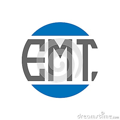 EMT Letter Logo Design On White Background. EMT Creative Initials ...