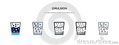 Emulsion Icon In Different Style Vector Illustration. Two Colored And ...
