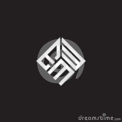 EMW Letter Logo Design On Black Background. EMW Creative Initials ...