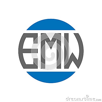 EMW Letter Logo Design On White Background. EMW Creative Initials ...