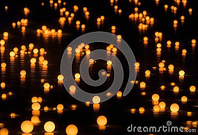 The Enchanting Dance Of Glowing Spherical Orbs In The Cosmos Stock ...