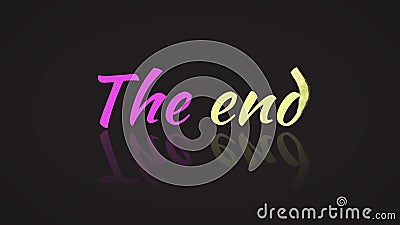 The end stock video. Video of retro, finish, 1920x1080 - 81121045