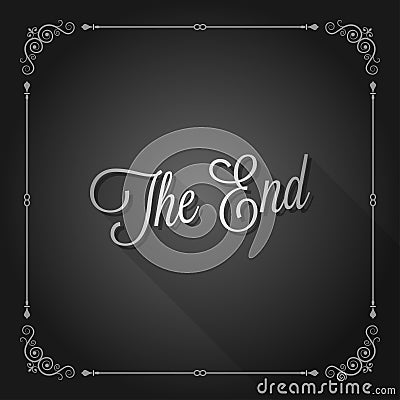 The End Sign Movie Ending Frame Royalty Free Stock Photos - Image: 34247398