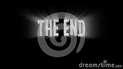 The End Title stock footage. Video of beams, fiction - 63861032