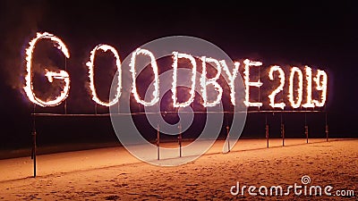 End of Year Celebration: Goodbye 2019 Stock Footage - Video of beauty ...