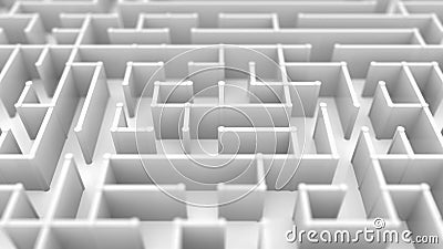 Endless Flight Over a Big Maze. Loopable 3D Animation Stock Footage ...