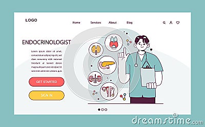 Endocrinology. Endocrine System Organs, Pancreas Thyroid Gland ...