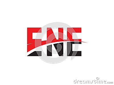 ENE Letter Initial Logo Design Vector Illustration | CartoonDealer.com ...