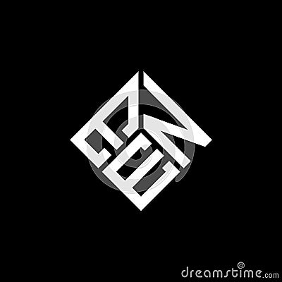 ENE Letter Logo Design On Black Background. ENE Creative Initials ...
