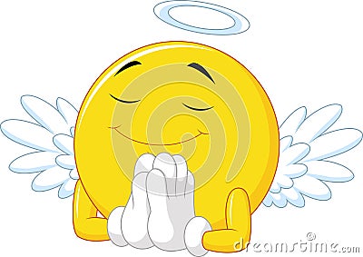 Engel Emoticon Vector Illustratie - Afbeelding: 60532441