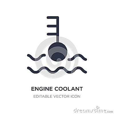 Engine Coolant Icon On White Background. Simple Element Illustration ...
