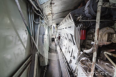 Engine Room Of A Locomotive Stock Photo - Image: 61015302