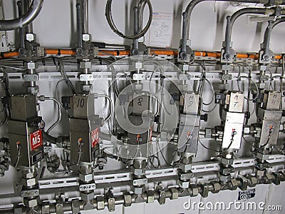 Engine Room Plant And Mechanical Equipment Stock Photo - Image: 43992916