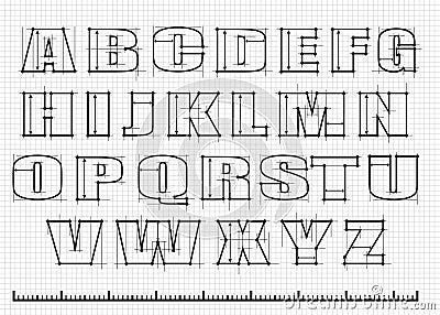 Engineering Alphabet Royalty Free Stock Image - Image: 18774136