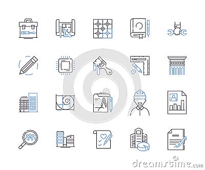 Engineering And Design Outline Icons Collection. Engineering, Design ...