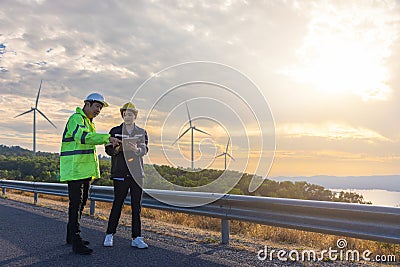 Engineers Analysis Windmill Engineers Inspection And Progress Check ...