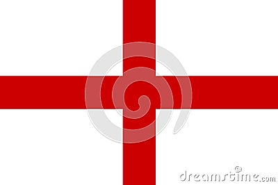 England Flag Standard Shape And Color Cartoon Vector | CartoonDealer ...