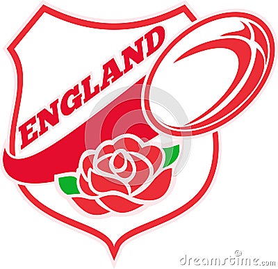 England Rugby Ball English Rose Stock Photos - Image: 18685703
