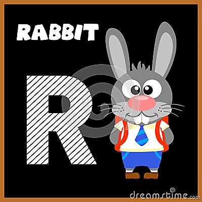 The English Alphabet Letter R Cartoon Vector | CartoonDealer.com #51834805