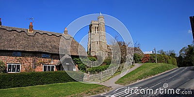 English Village Scene Stock Photography - Image: 14035972