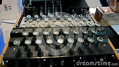 Encryption Device Enigma Machine, Vintage Security Technology, Stock ...
