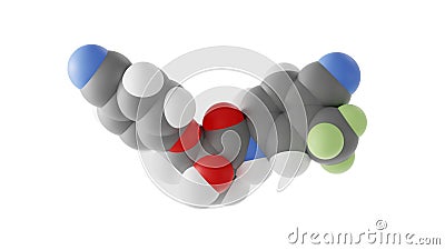 Enobosarm Molecule, Ostarine, Molecular Structure, Isolated 3d Model ...