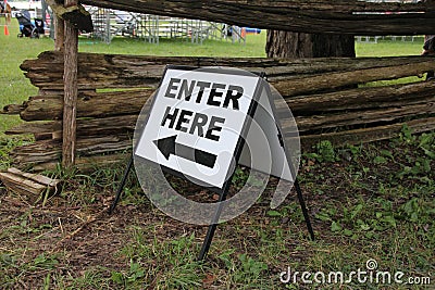 Enter Here Sign Royalty-Free Stock Photography | CartoonDealer.com ...