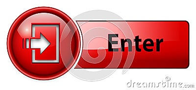 Enter Icon, Button Stock Photo - Image: 13093180