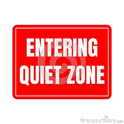 Entering Quiet Zone Symbol Icon Stock Illustration | CartoonDealer.com ...
