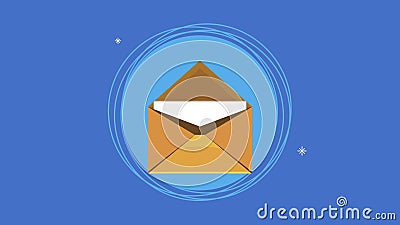 Envelope Mail Postal Sending Animation Stock Video - Video of envelope ...