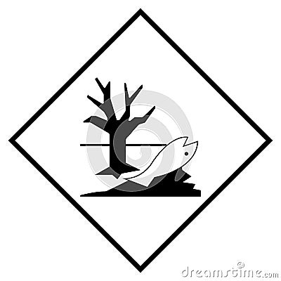 Environmental Hazard Symbol Sign, Vector Illustration, Isolate On White ...