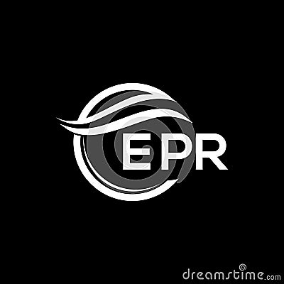 EPR Letter Logo Design On Black Background. EPR Creative Circle Letter ...