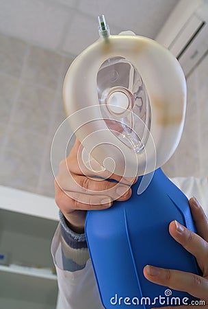 The Equipment For Artificial Respiration Royalty Free Stock Photo ...