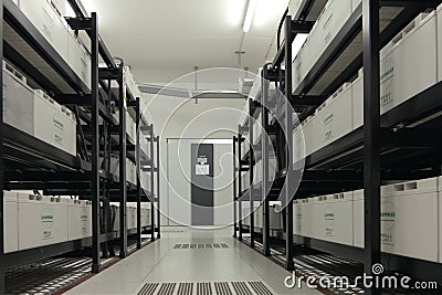 Equipment On The Shelves Is The Data Center. Server Date Centers ...
