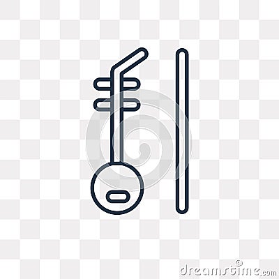 Erhu Vector Icon Isolated On Transparent Background, Linear Erhu ...
