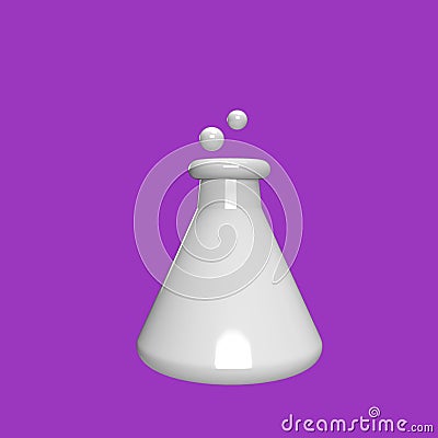Erlenmeyer 3d Model Cartoon Style. Render Illustration | CartoonDealer ...
