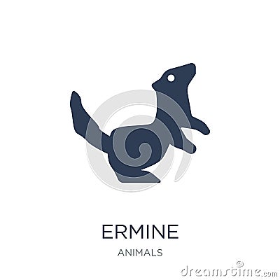 Ermine Icon. Trendy Flat Vector Ermine Icon On White Background ...